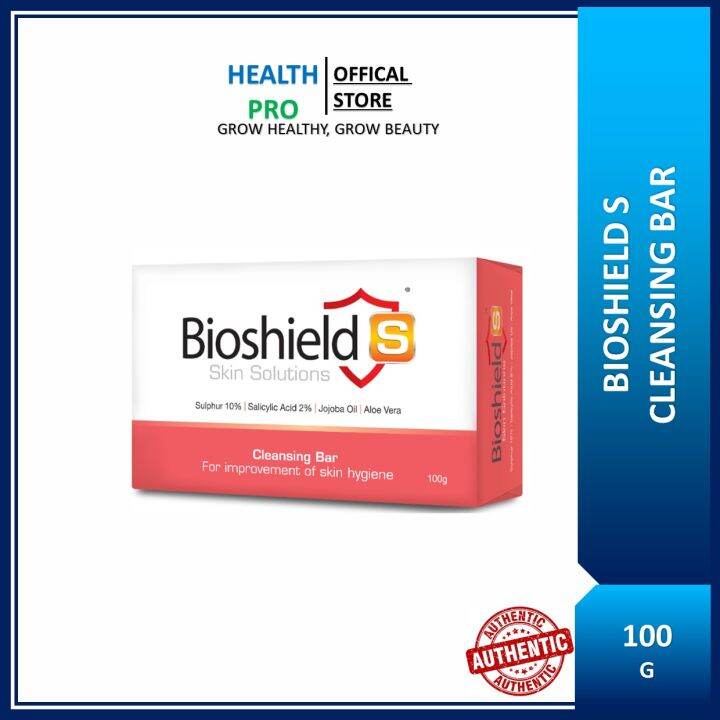 BIOSHIELD S Anti-Acne Cleansing Bar (100g) EXPIRY:01/2026 | Lazada