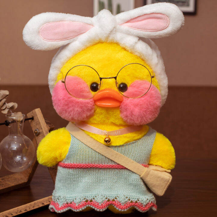 Online celebrity hyaluronic acid duck little yellow duck doll plush toy ...
