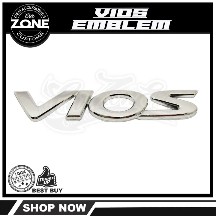 Toyota Vios 2003-2018 Rear Trunk Emblem Chrome | Lazada PH