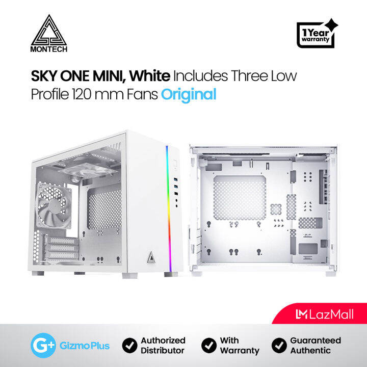 MONTECH Sky One Mini PC CASE Mini-ITX 17*17 / mATX24.4*24.4 | Lazada PH