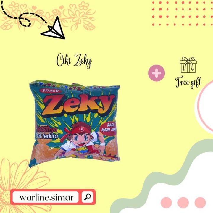 Ciki Zeky Snack Ciki Berhadiah Rasa Kari Ayam Makanan Ringan Makanan ...