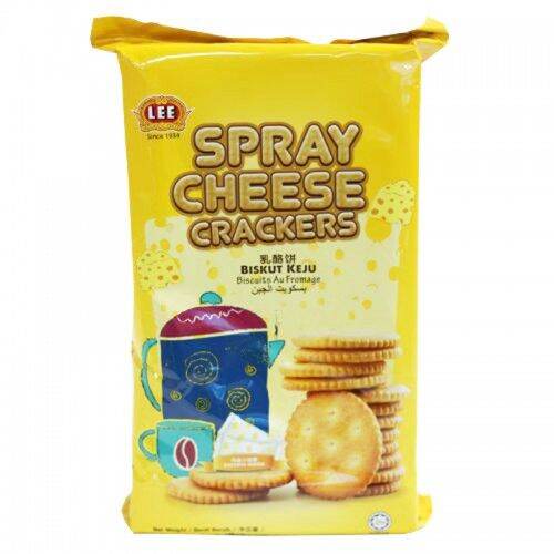 แครกเกอร์แผ่นบางรสชีส LEE Spray Cheese Crackers (180g) | Lazada.co.th