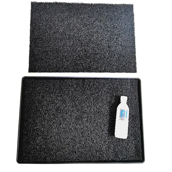 [HOT SALES] wet dry Disinfecting Foot bath stomp mat w tray coil drying ...