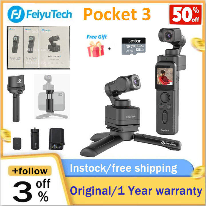 FeiyuTech Feiyu Pocket 3 Cordless Detachable 3-Axis Stabilizer Gimbal ...