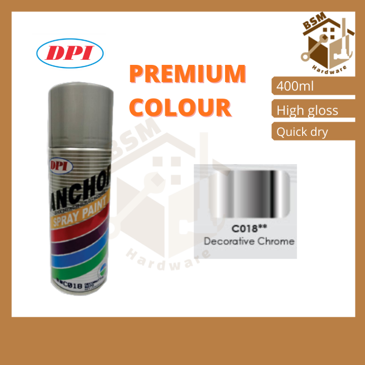 DPI Spray Anchor Spray Paint Premium Colours C018 Decorative Chrome ...
