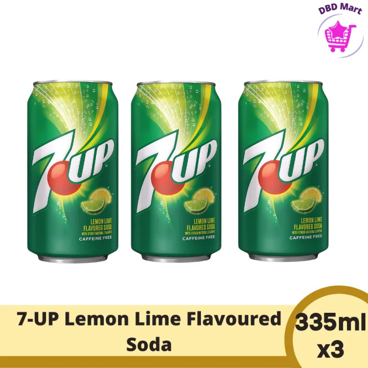 7-UP Lemon Lime Flavoured Soda 335ml x3 | Lazada PH