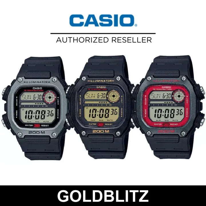 Casio General DW-291H-1A DW-291H-1B DW-291H-9A Black Resin Band Men ...