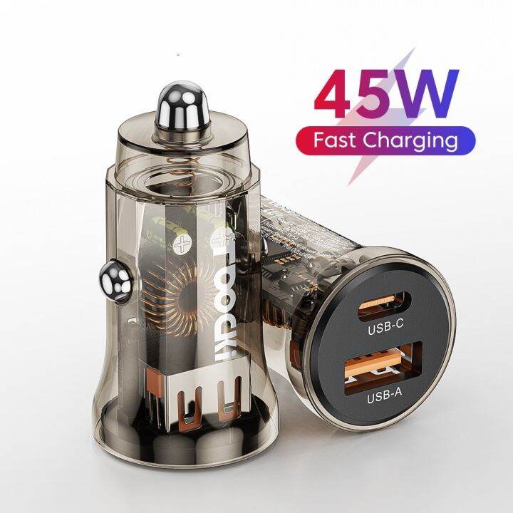 shushikjCommunication Mall 45W Car Charger Quick Charging QC4.0 USB ...