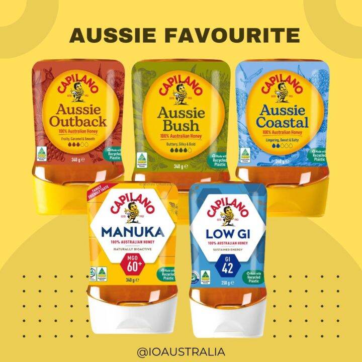 Capilano 100% Australian Honey 250g - 340g Assorted | Lazada