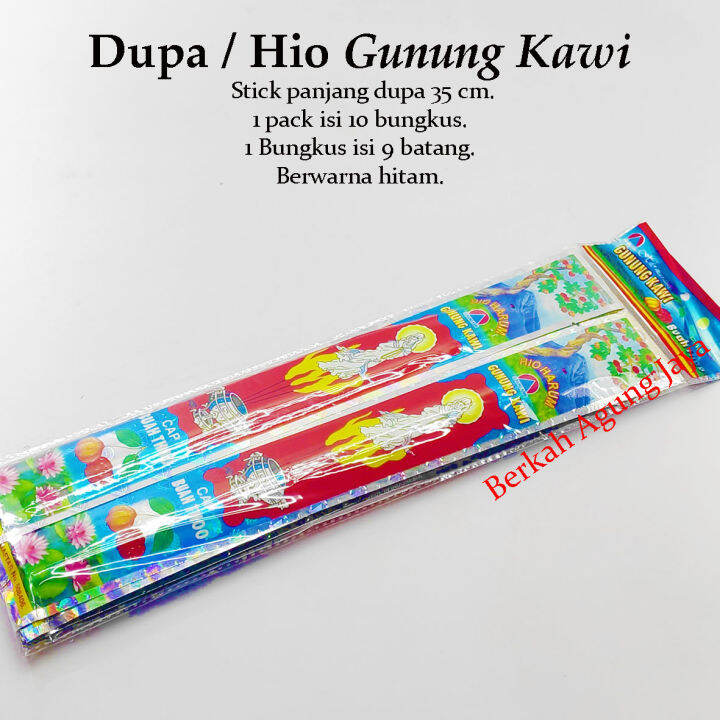 Hio Wangi Gunung Kawi Dupa cap Buah Thoo isi 9 batang / pack | Lazada ...