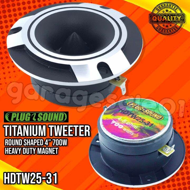 ⚡Round 4" Titanium Tweeter bullet 700watts driver unit⚡ | Lazada PH