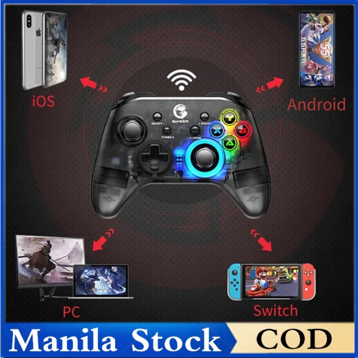 consoles GameSir T4 Pro 2.4GHz bluetooth Wireless Game Controller 6 Axis Gyro Realtime Feedback ...