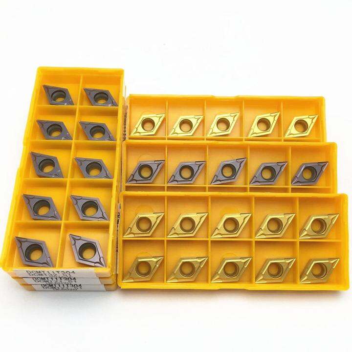 DCMT070204 DCMT11T304 DCMT11T308 Carbide Insert Internal Turning Tool CNC Tool 100% เม็ดมีดกลึง ...