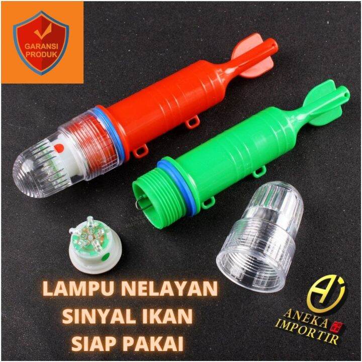 [ BERGARANSI ] LAMPU NELAYAN FISHNET SIGHT TORPEDO 5 LED LAMPU NELAYAN ...