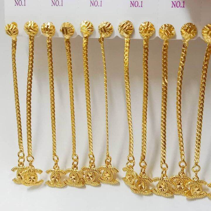 Earring Subang Emas Korea 24k GOLD PLATED | Lazada