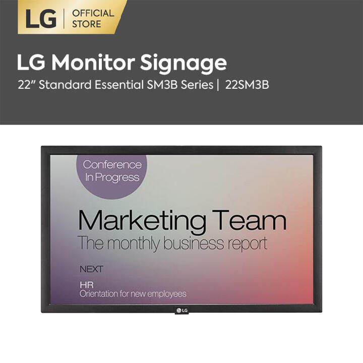 LG Monitor Signage 22SM3B 22" Standard Essential SM3B Series | Lazada PH