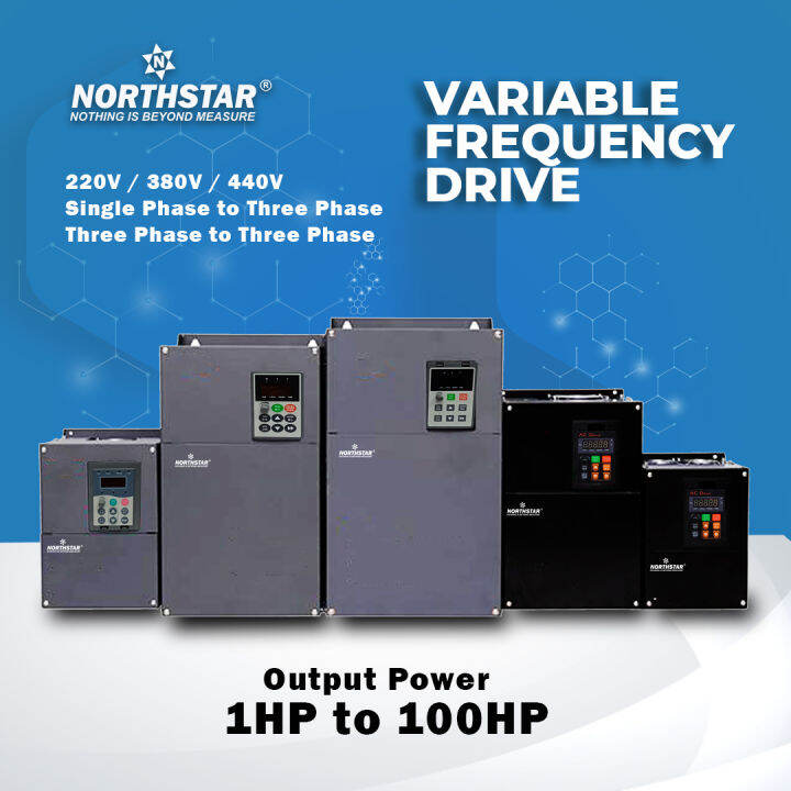 Northstar VFD Frequency Speed Controller 1PH 220V to 3PH 220V Phase Converter 15HP 11.5KW 49A ...