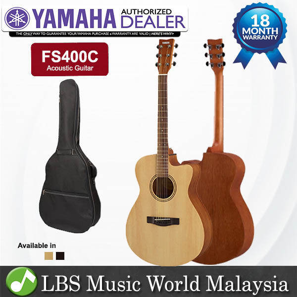 Yamaha FS400C Cutaway Acoustic Guitar with Gig Bag (FS400 C) | Lazada