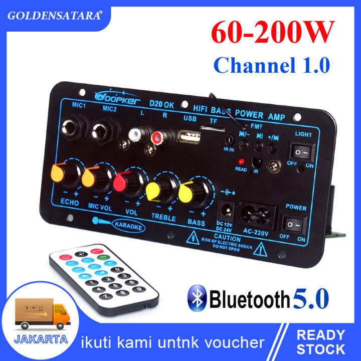 200W Bluetooth Amplifier Board Subwoofer Stereo Amplificador Board Bass ...
