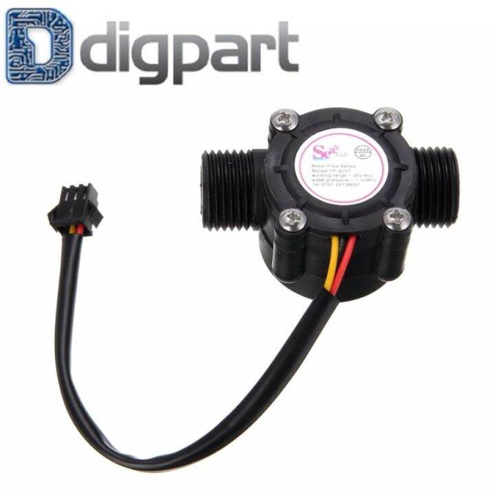 Water Flow Sensor Flowmeter Pertamini 1-30L min For Arduino | Lazada ...