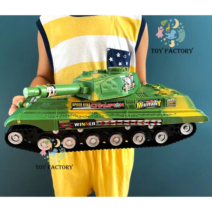 Toy Factory- Kids Army Tank Toys very big movable wheels | Lazada PH