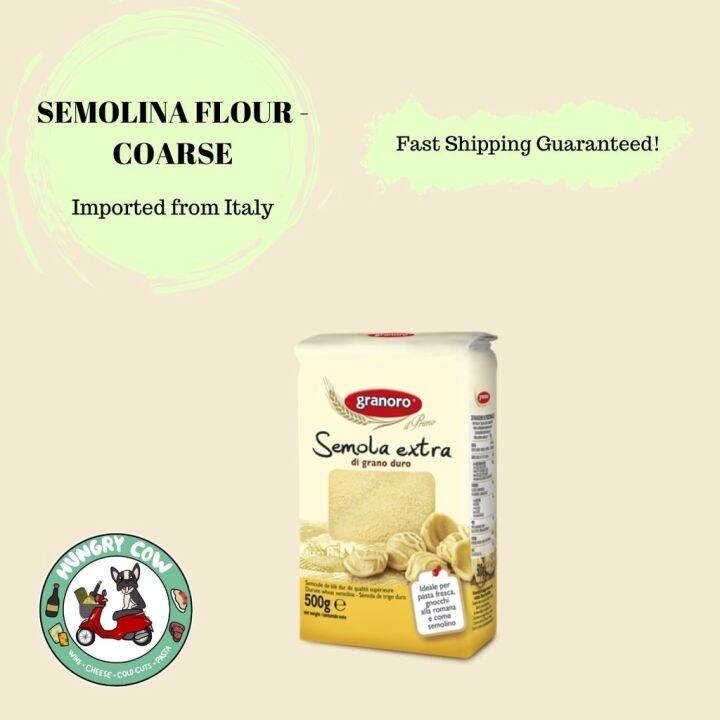 Semolina flour (coarse) - Semola di grana duro 500g Imported from Italy ...