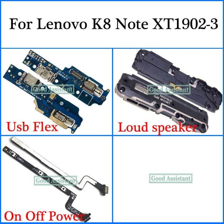 สำหรับ Lenovo K8 Note Xt1902-3ลำโพงที่ชาร์จยูเอสบีที่ชาร์จสายเคเบิลงอได้ระดับเสียงเปิด/ปิด ...