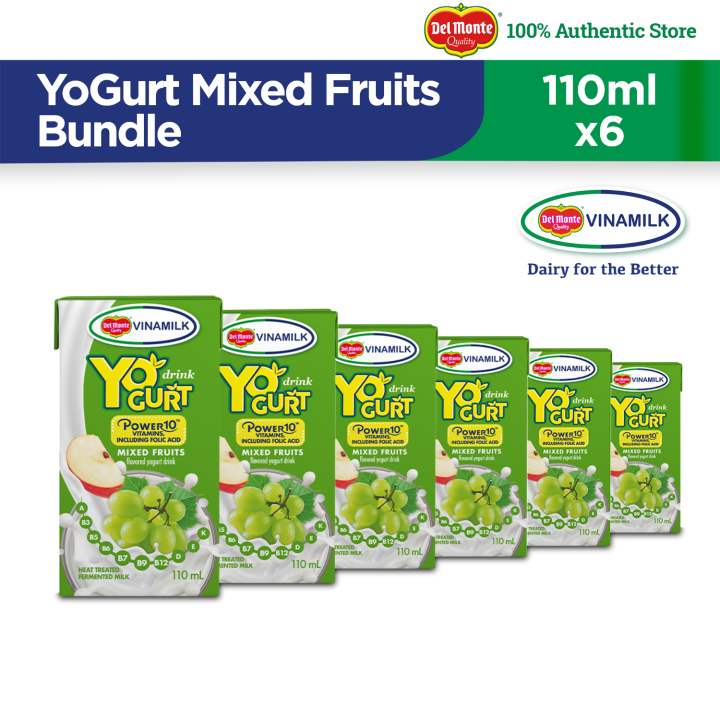DEL MONTE VINAMILK YoGurt™ Mixed Fruits Drinkable Yogurt with Power 10 ...