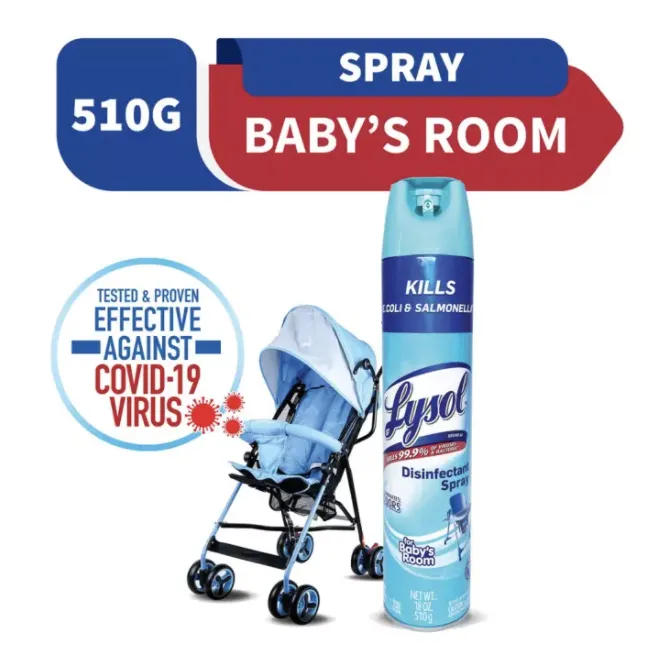 LYSOL Disinfectant Spray (Baby's Room Scent) 510g - Recommended for ...