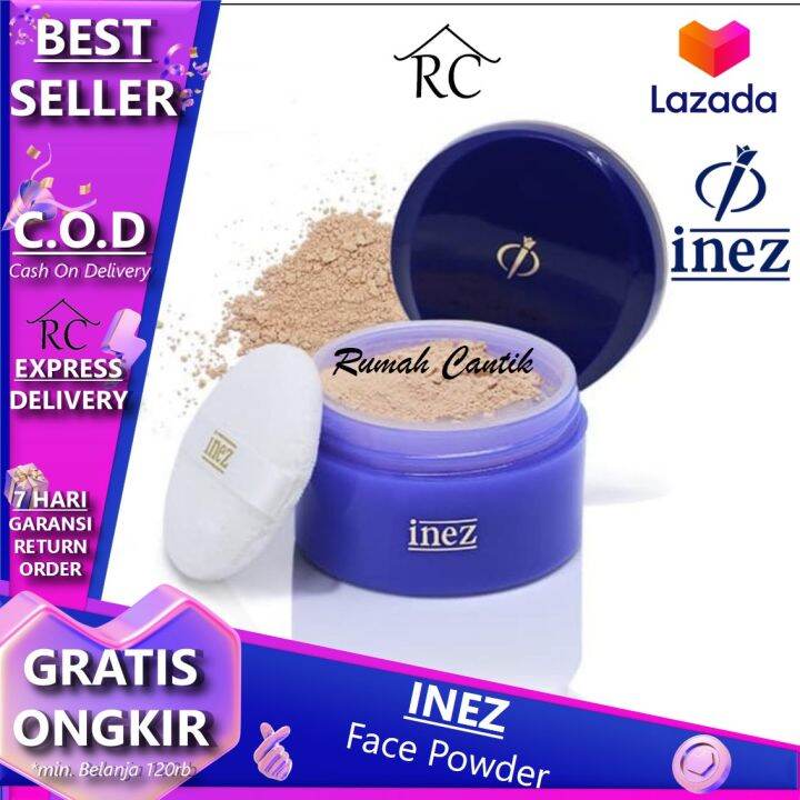 INEZ Face Powder 3pc (3 Warna) RUMAH CANTIK Bisa Bayar di Tempat LAZ ...