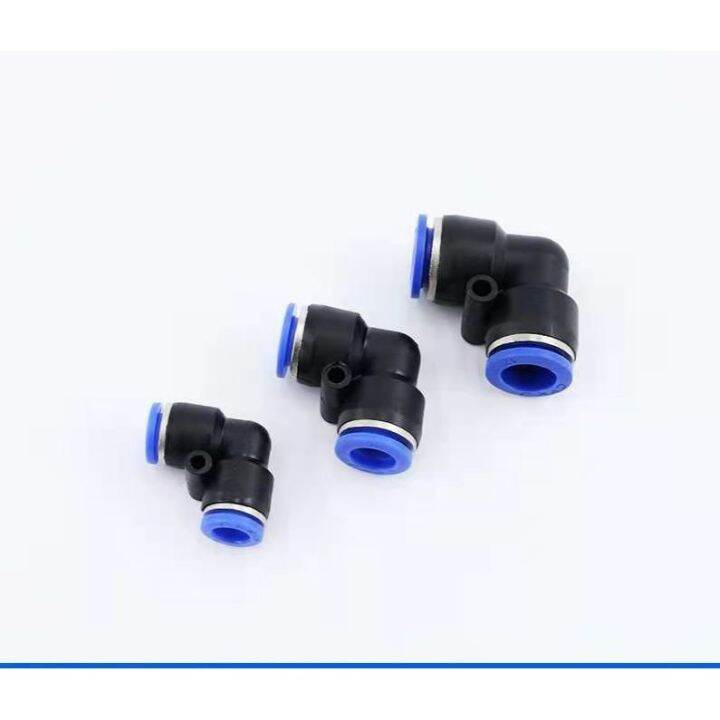 PV Right angle connector of trachea 90 ° elbow quick insertion trachea ...