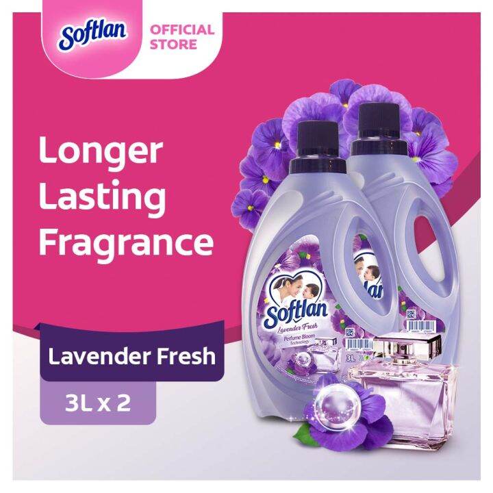 Softlan Anti Wrinkles Lavender Fresh (Purple) Fabric Softener 3L ...