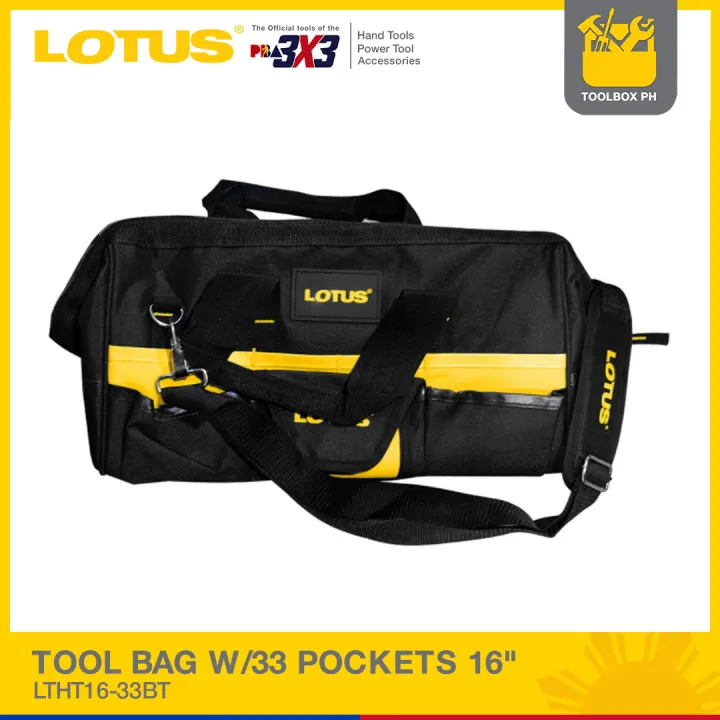 Lotus Toolbox | Tool Bag W/33 Pockets 16" LTHT16-33BT - Tool Storage ...