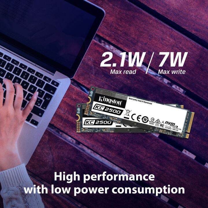 Kingston KC2500 500GB NVMe PCIe Gen 3.0 x 4 Lanes Internal SSD ...