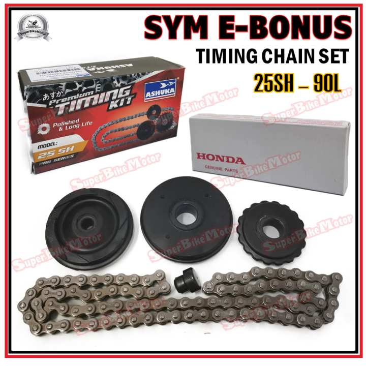 SYM E BONUS - ASHUKA Premium Timing Chain Set / Timing Kit - 25SH 90L ...