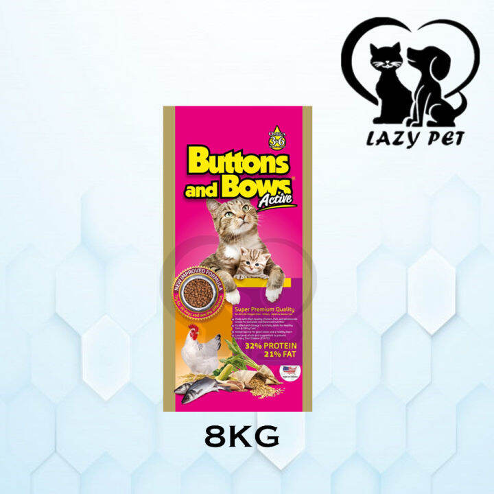 Buttons and Bows Active Formula All Life Stage Kitten Cat Food 8KG | Lazada