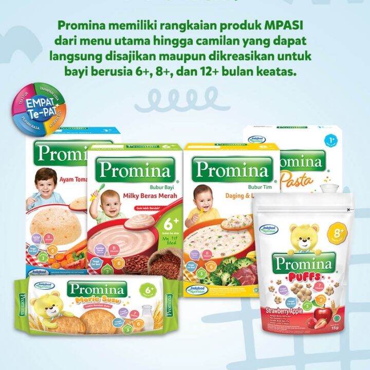 [PROMINA] Bubur Bayi PROMINA 6 bulan - Bubur Bayi PROMINA 8 Bulan ...