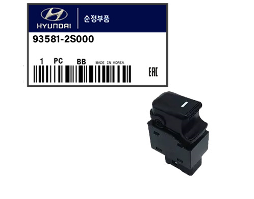 [ORIGINAL] 935812S000 UNIT POWER WINDOW SUB SWITCH HYUNDAI TUCSON 2009 ...