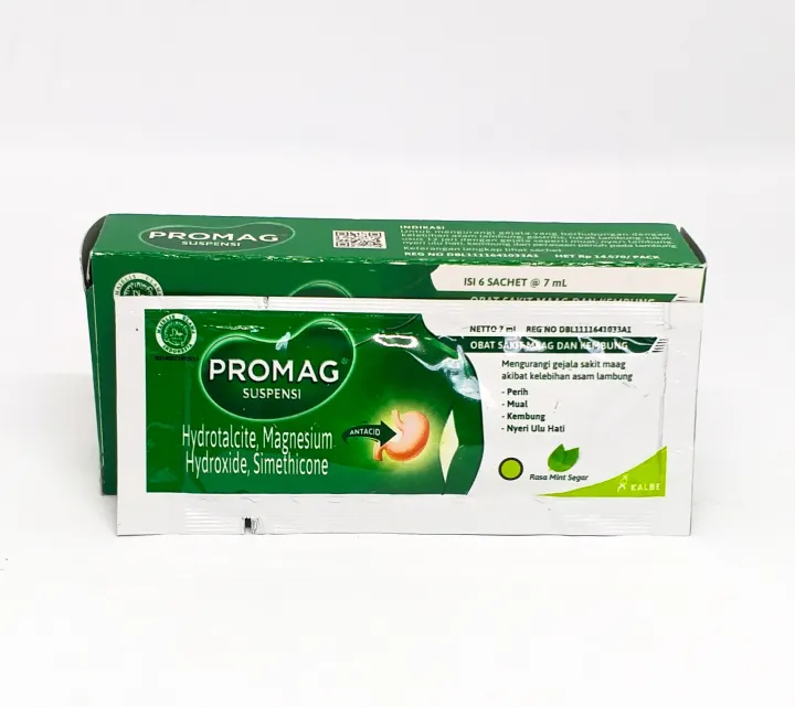 Promag Promah Promagh suspensi Box 6 sach @ 7ml Obat maag herbal Obat ...