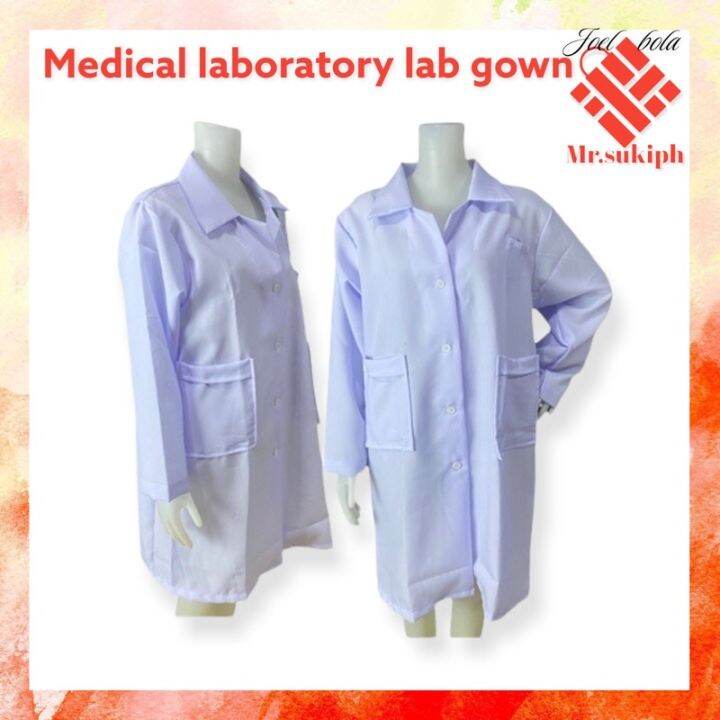 ☞laboratory lab gown all white longsleve34 sleeve for adult | Lazada PH
