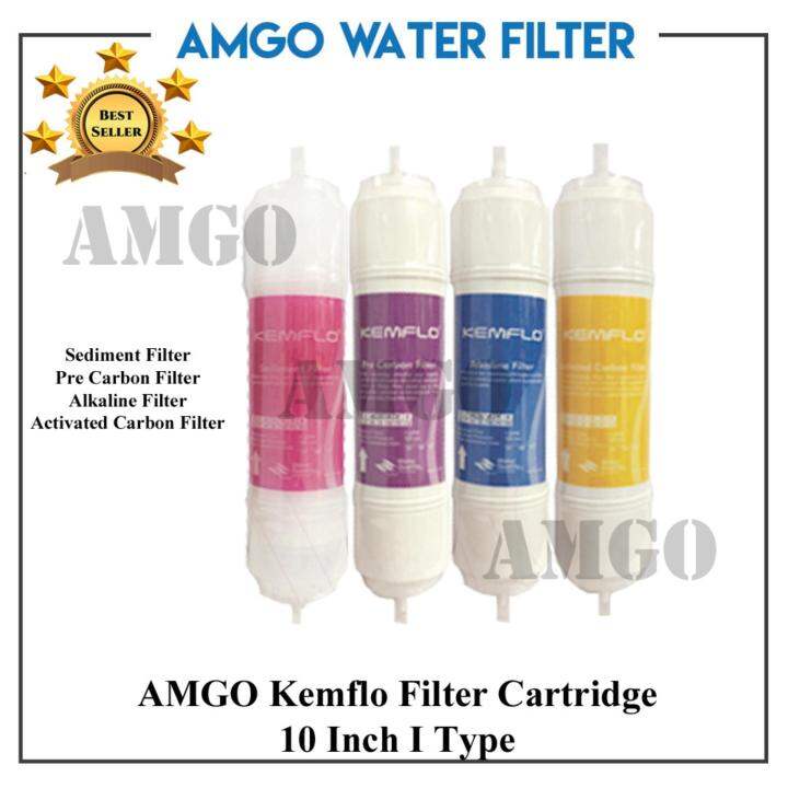 AMGO KEMFLO 4 Cartridges Per Set for Water Dispenser / Filter [I Type ...