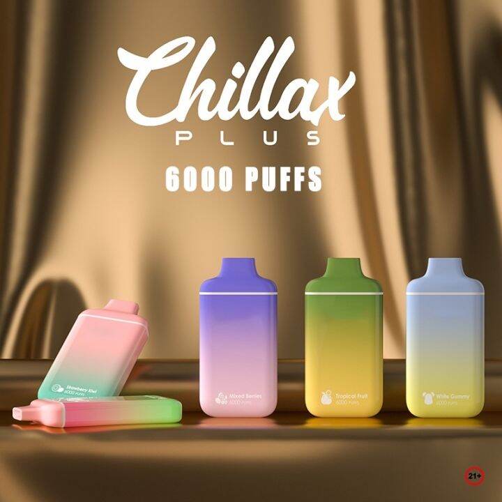 Authentic【Legit】Chillax Plus 6000 PUFFS Pod 5 Menthol Tobacco Chil ...