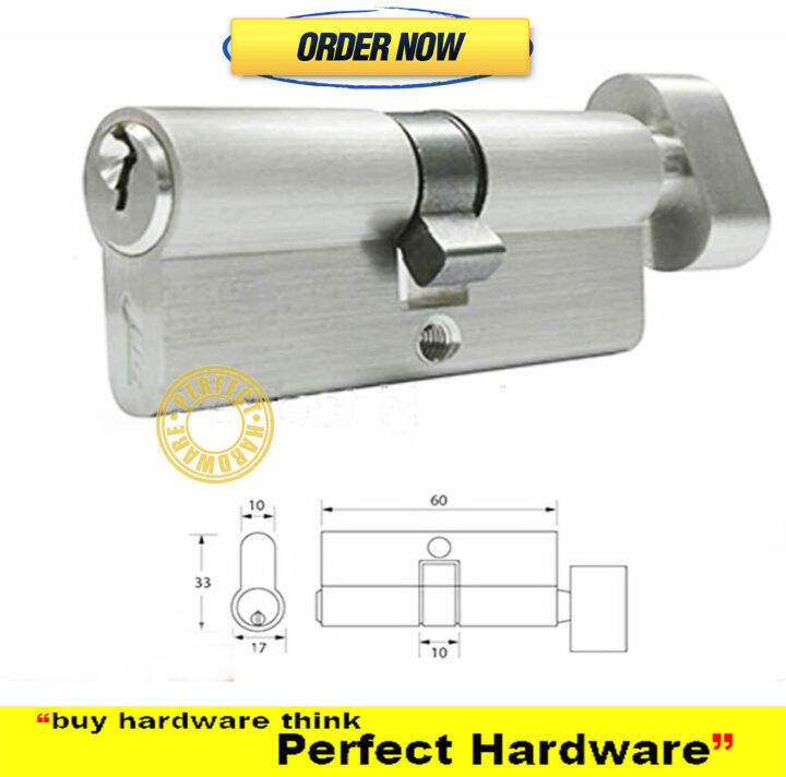 CYLINDER PROFILE INDOOR DOOR LOCK/THUMBTURN/KEY CYLINDER LOCK /60MM ...