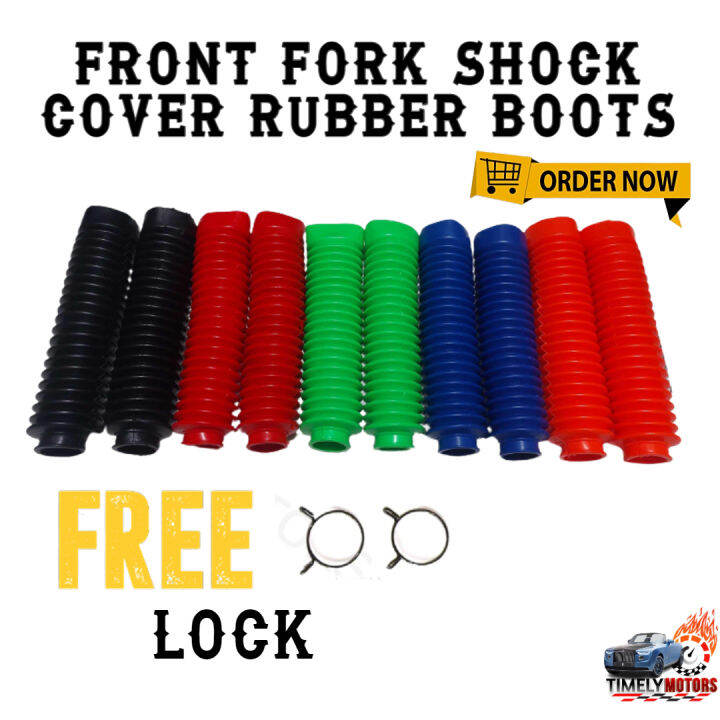 KAWASAKI BARAKO MOTORCYCLE SHOCK COVER FRONT FORK RUBBER BOOTS ...