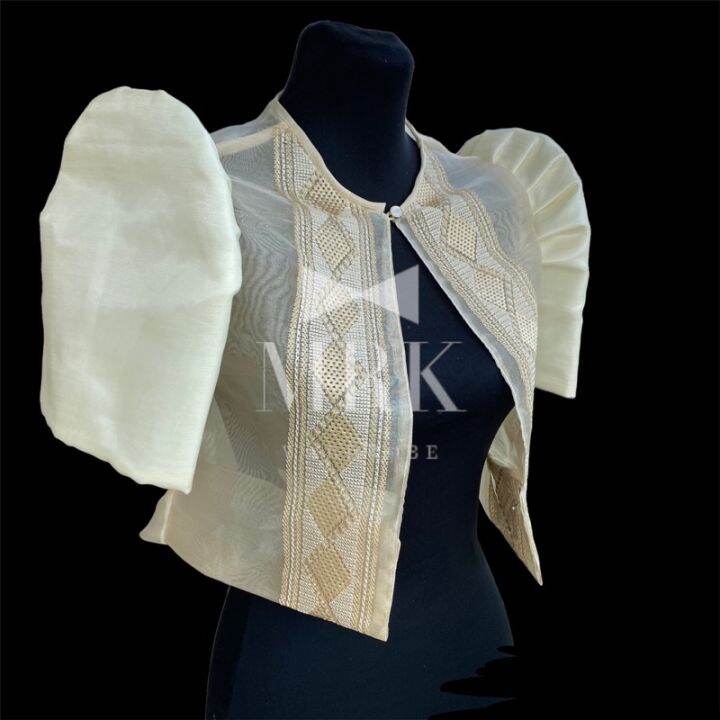 Bolero Filipiniana/Imelda/Mestiza Waist Cut Zigzag Design/ Modern ...