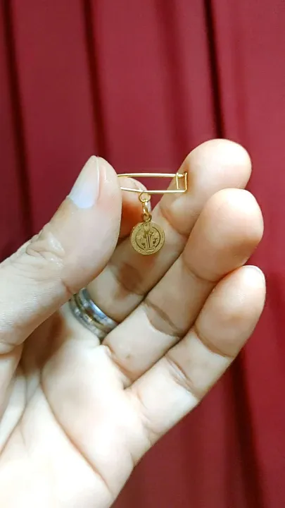 Original Anti-usog St. Benedict Small Miraculous Original Baby Pin ...