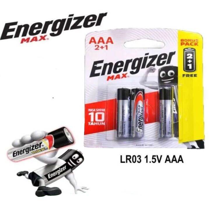 Pin 3A 1.5V Siêu bền bỉ Energizer Max AAA E92 BP2+1 - HÀNG CHÍNH HÃNG ...