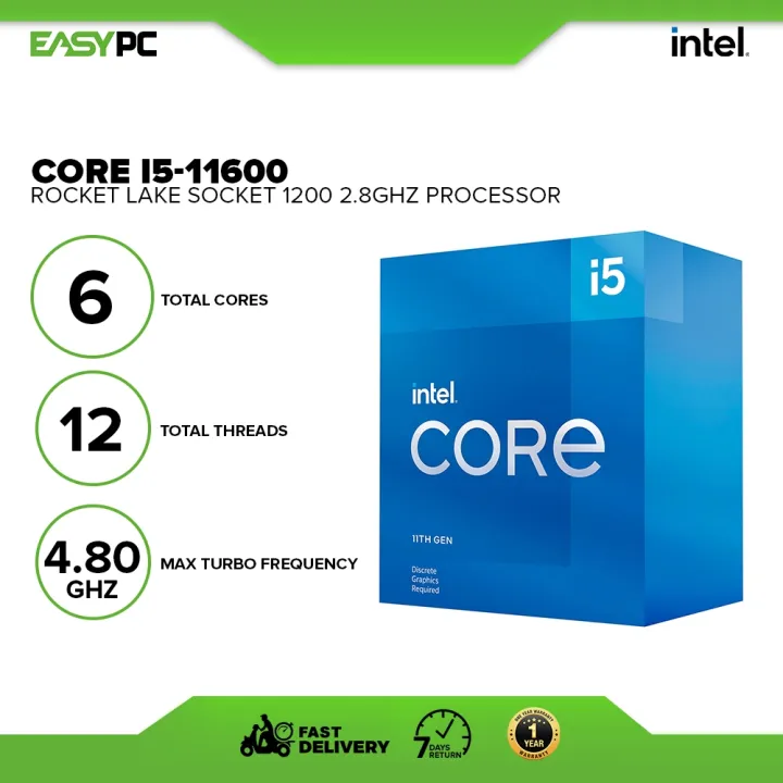 11th Genration Intel Core i5-11600 1200 2.8GHz CPU | Lazada PH