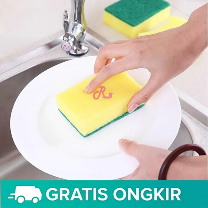 PROMO Spons Busa Cuci Piring 2 Lapis | Lazada Indonesia