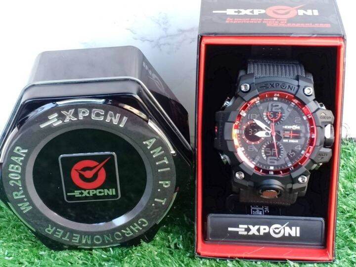 Watchtime นาฬิกาข้อมือแบรนแท้ EXponi หน้าปัดขนาด 55มม. กันน้ำได้100% มี ...